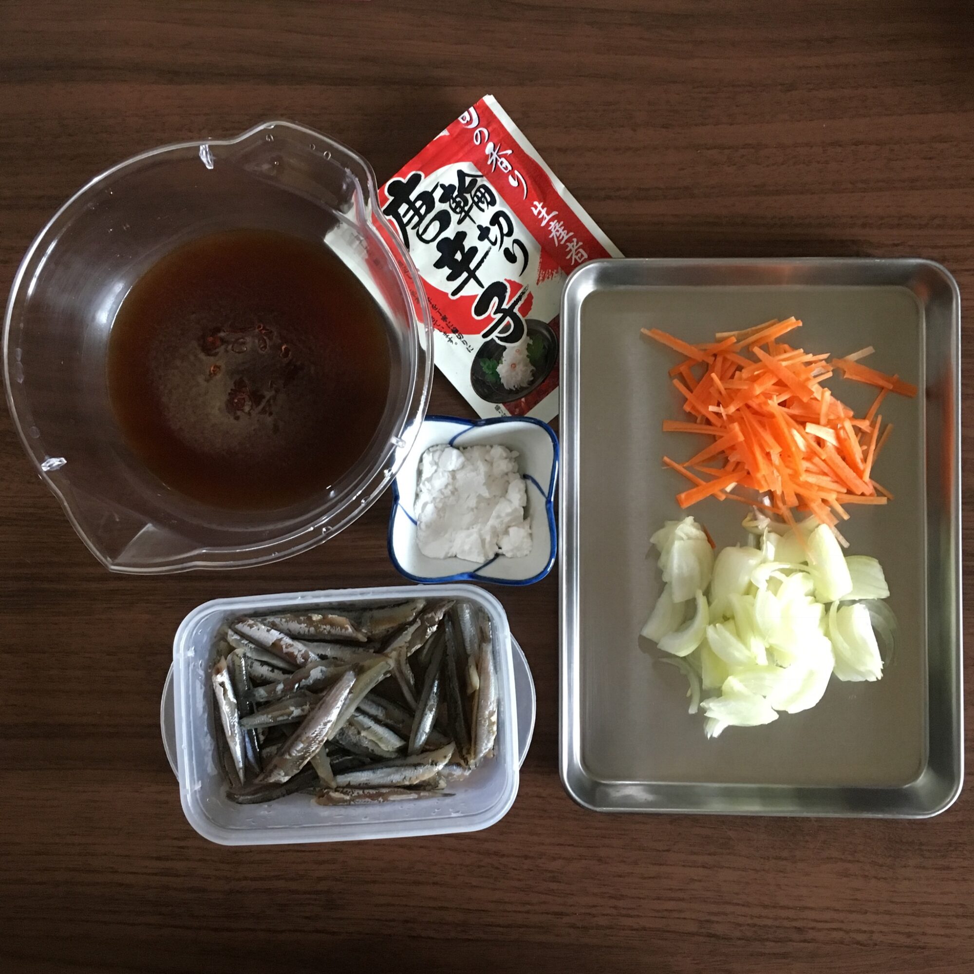 Iwashi fish Nanbanzuke (Sardines In Vinegar) - Japanese recipe