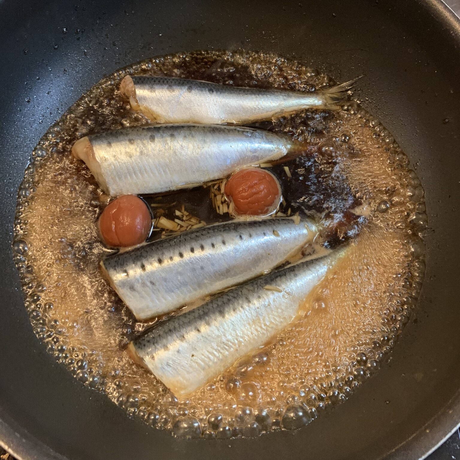 Simmered Iwashi fish with Umeboshi and Ginger (ume shogani) - Japanese ...