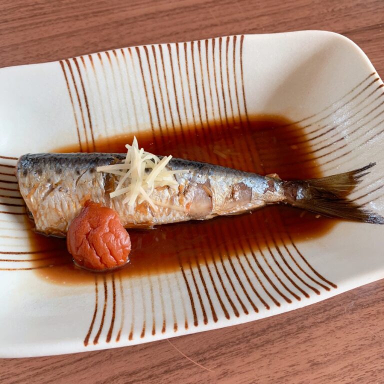 Simmered Iwashi fish with Umeboshi and Ginger (ume shogani) - Japanese ...