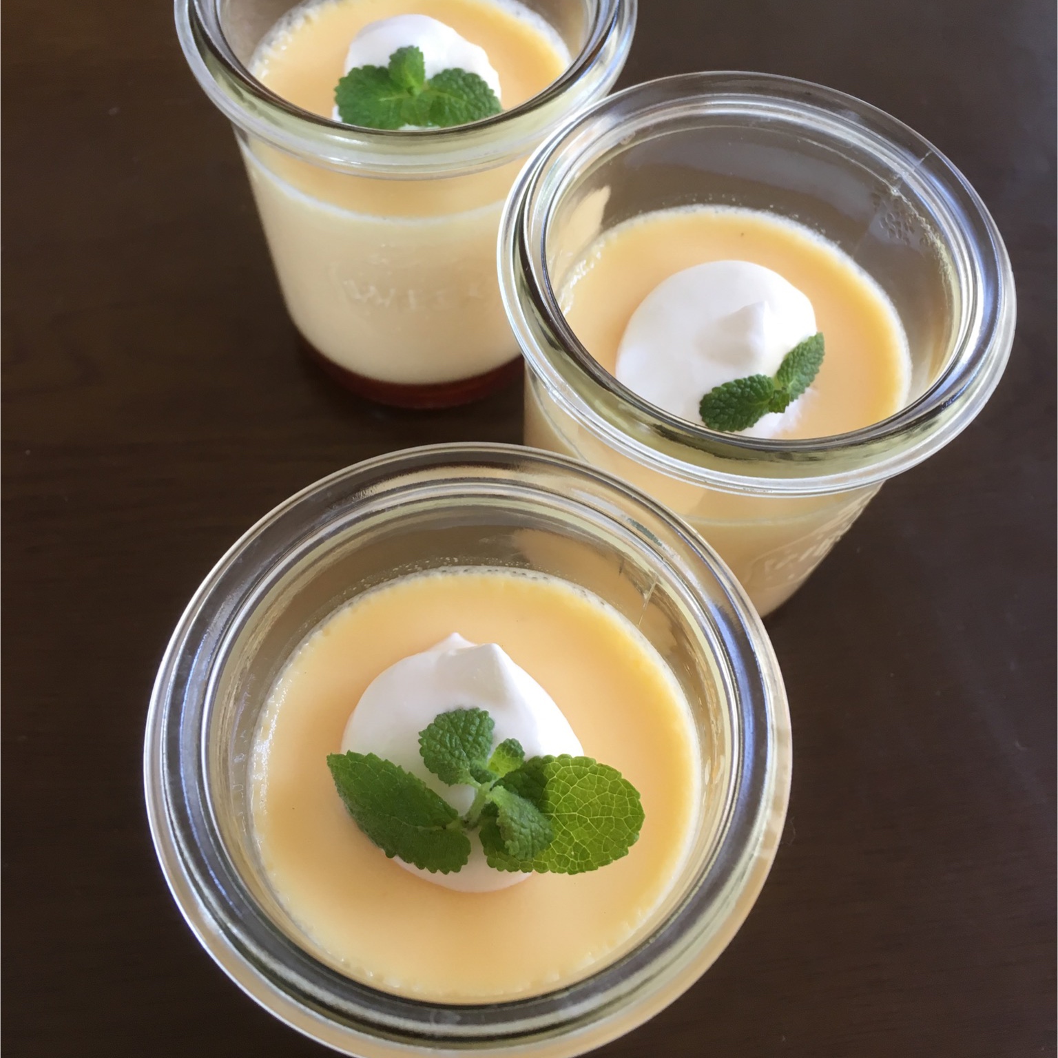 Oven-Baked Caramel Custard Pudding - Japanese recipe