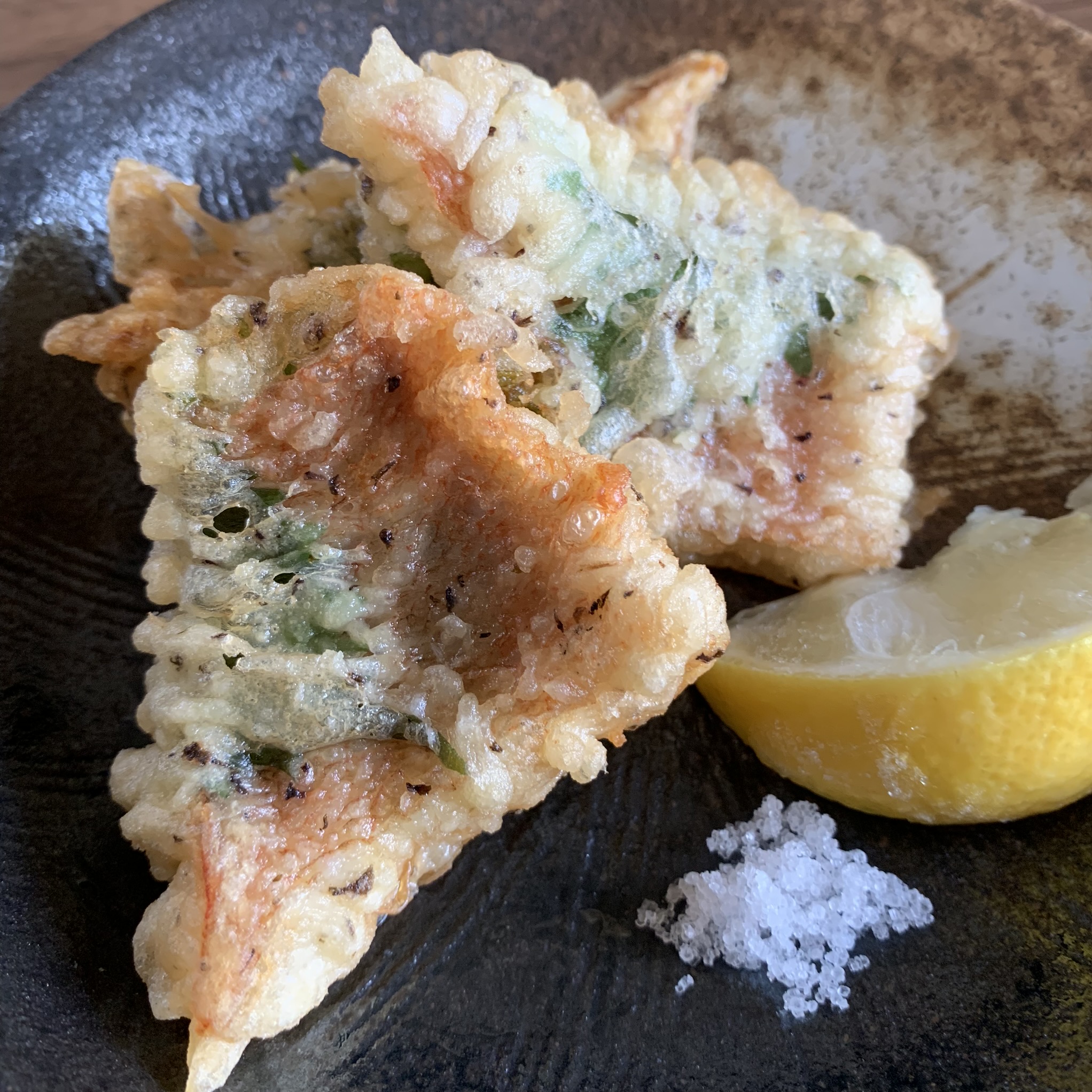 Red Fish Tempura with Shiso — Recipe | Trivet Recipes