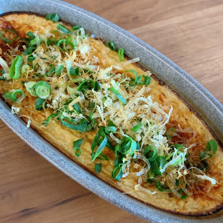 Grated Yam Teppanyaki (Tororo gratin) - Japanese recipe