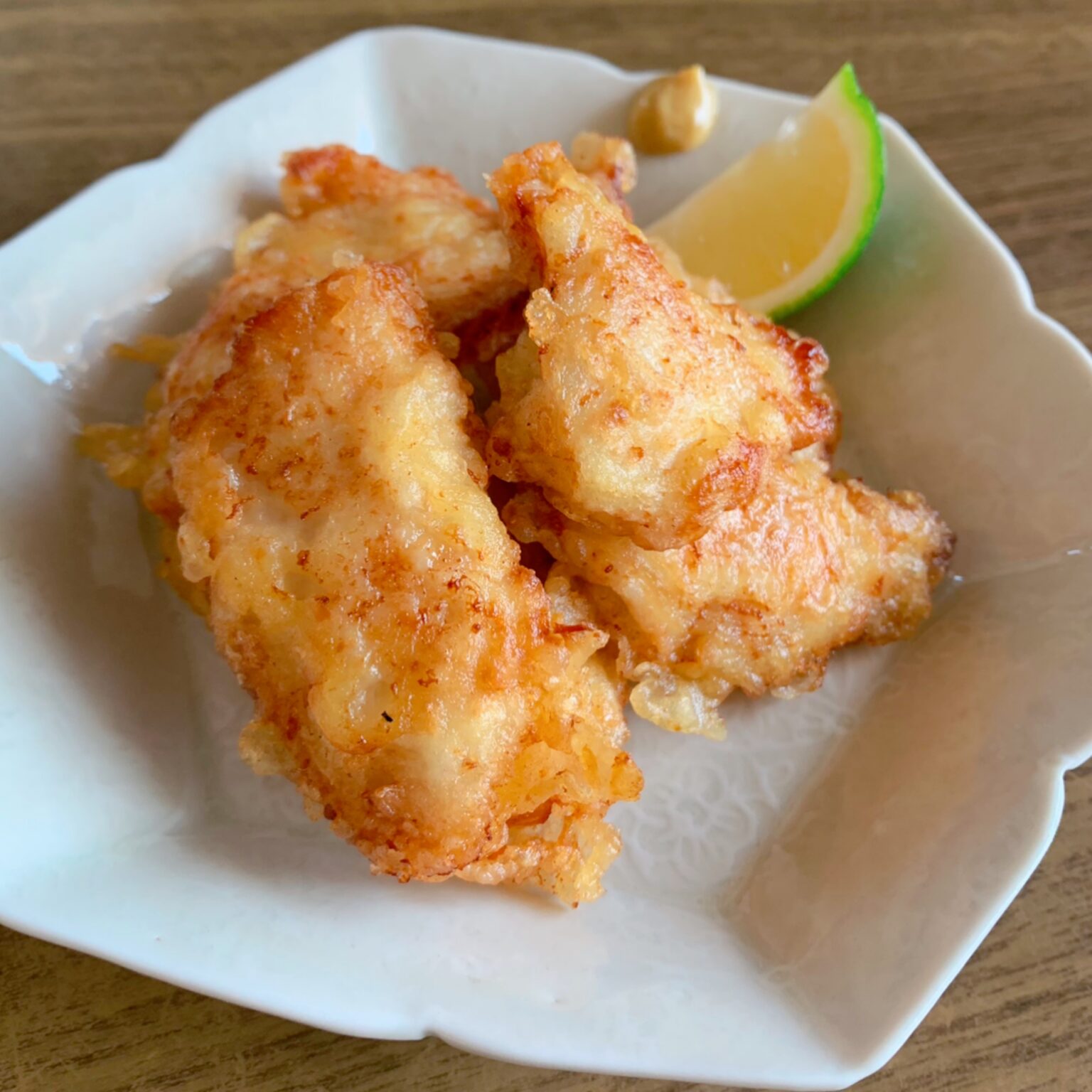 Tempurako is the key! You can easily make crispy tempura.