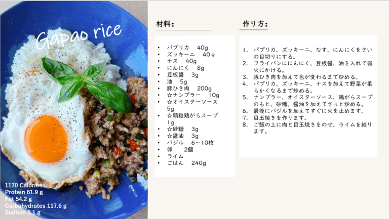 Easy Gapao Rice (Thai basil stir-fry) - Japanese recipe