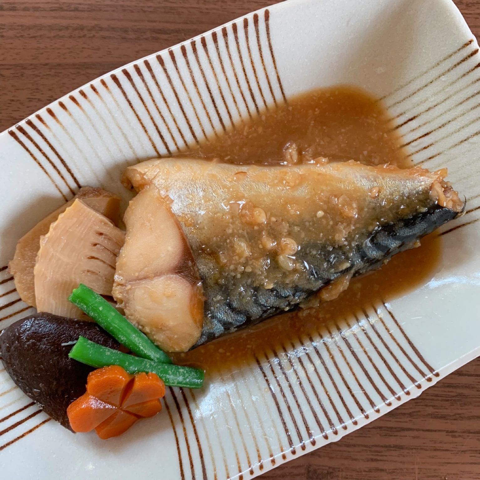 Saba Misoni (Mackerel simmered in miso) - Japanese recipe
