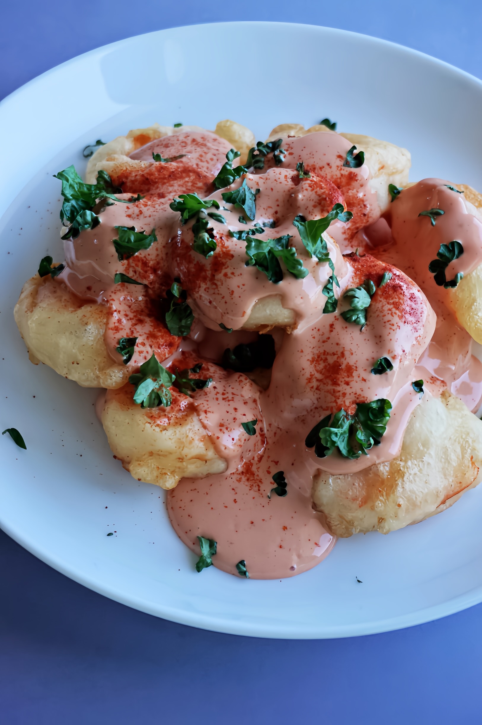 Fluffy Shrimp Fritter With Japanese Aurora Sauce (Ebimayo)